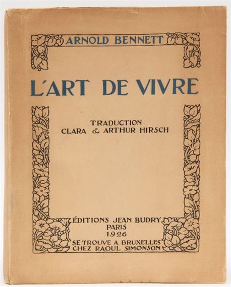 Théo Van Rysselberghe | Arnold BENNETT - The Art of Living. Translation ...