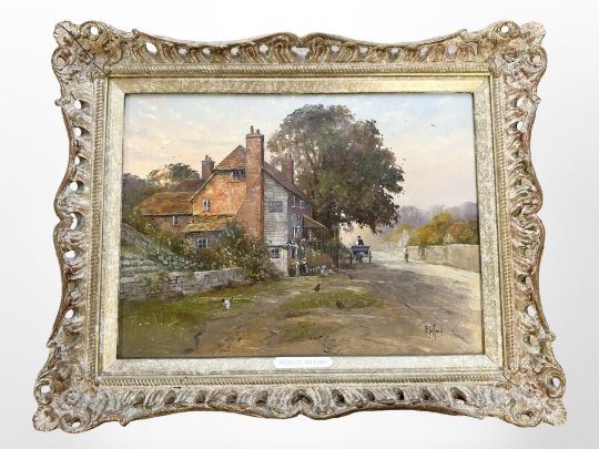 Richard Telford | Figures by a coaching inn | MutualArt