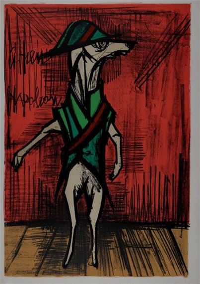 Bernard Buffet | Napoleon Dog (1968) | MutualArt
