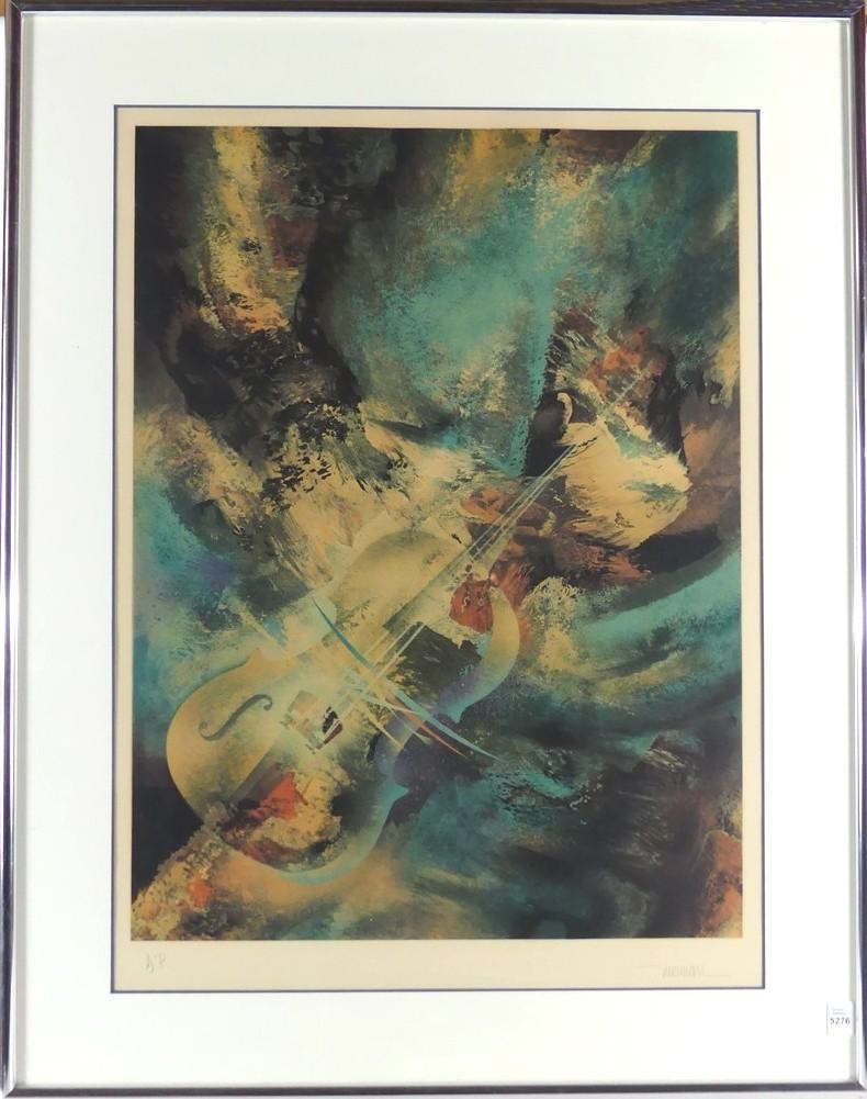 Leonardo da Vinci | Abstract artist proof lithograph in colours | MutualArt