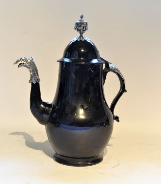 Claude Simon | Black earthenware CAFETTIERE from Namur (18th Century ...