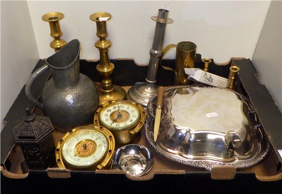 John Turton | A pair of brass candlesticks (19) | MutualArt