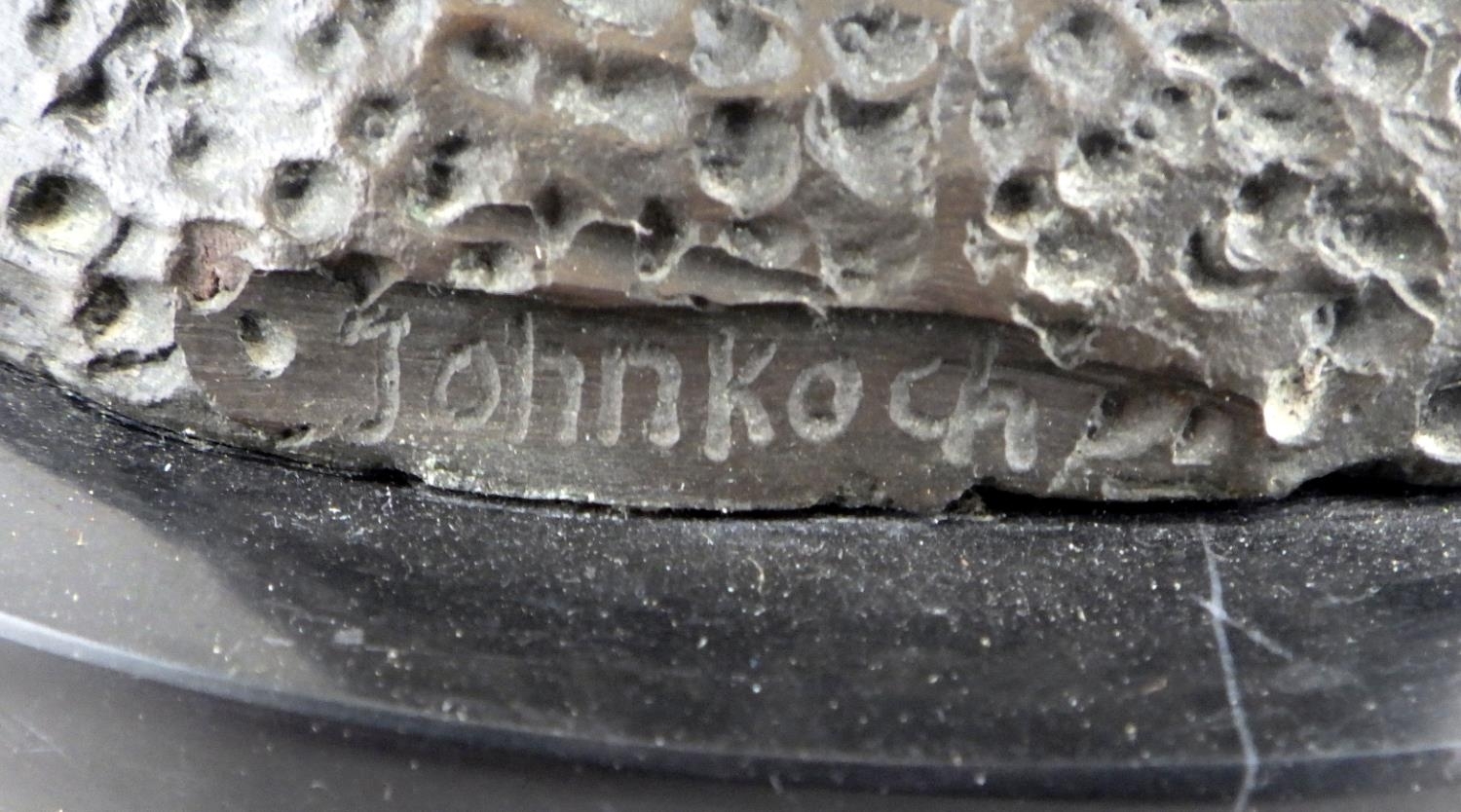 John Koch | A cast bronze figure of a nude woman signed John Koch 21cm ...