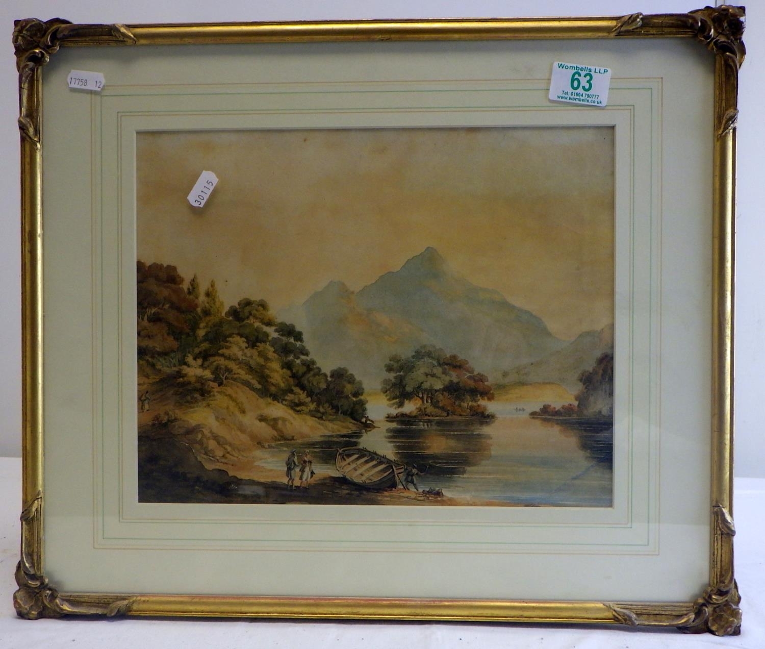 Francis Nicholson | Scottish Loch scene (Circa 1800) | MutualArt