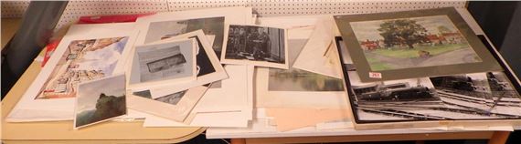 John Rudkin | A large group of unframed pictures and prints to include ...