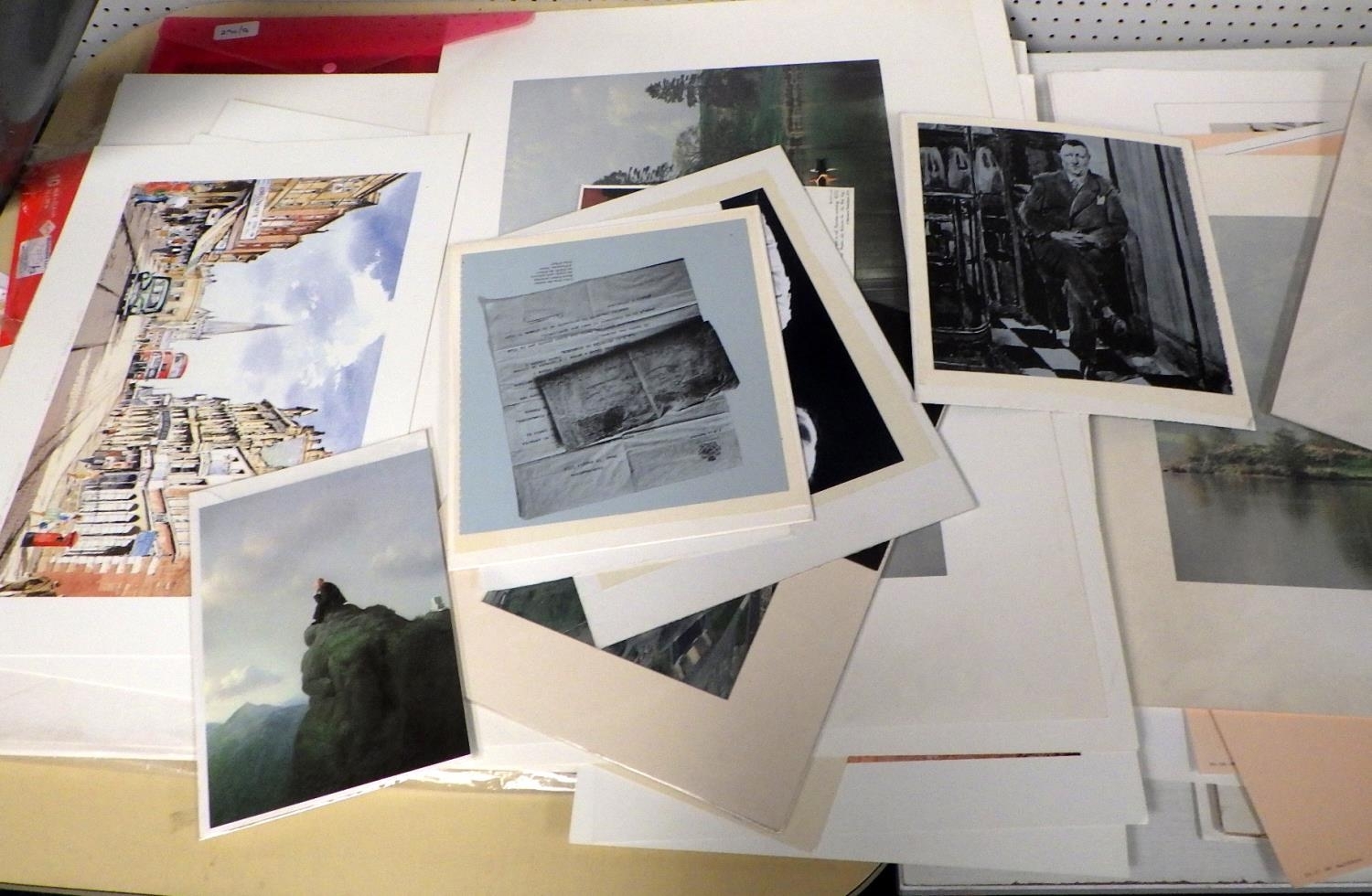 John Rudkin | A large group of unframed pictures and prints to include ...