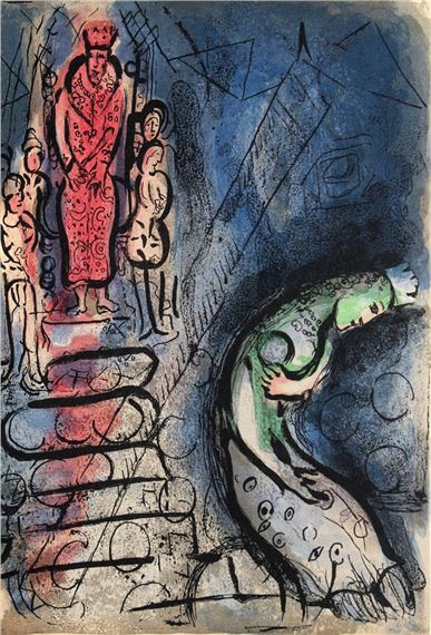 Marc Chagall | Marc Chagall - Ahasuerus Sends Vashti Away (1956 ...
