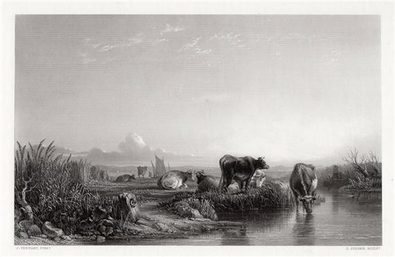 John Frederick Tennant | John Frederick Tennant The Rest at Eve 1857 ...