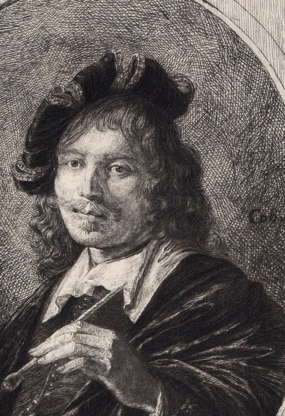 Gerrit Dou | Gerrit Dou Self Portrait 1876 Etching Signed (1876 ...