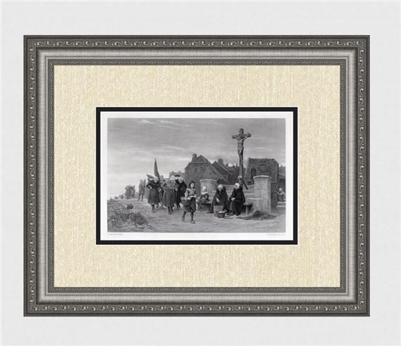 George Clausen | George CLAUSEN 1800s Engraving The Great Harvest of ...