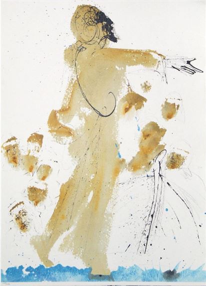 Dalí Salvador | Salvador Dali - Jesus Walking On The Sea | Artwork ...