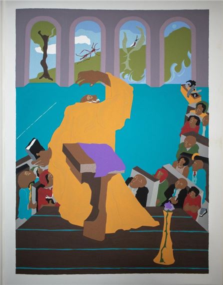 Jacob Lawrence | Jacob Lawrence - And creation was done and all was ...