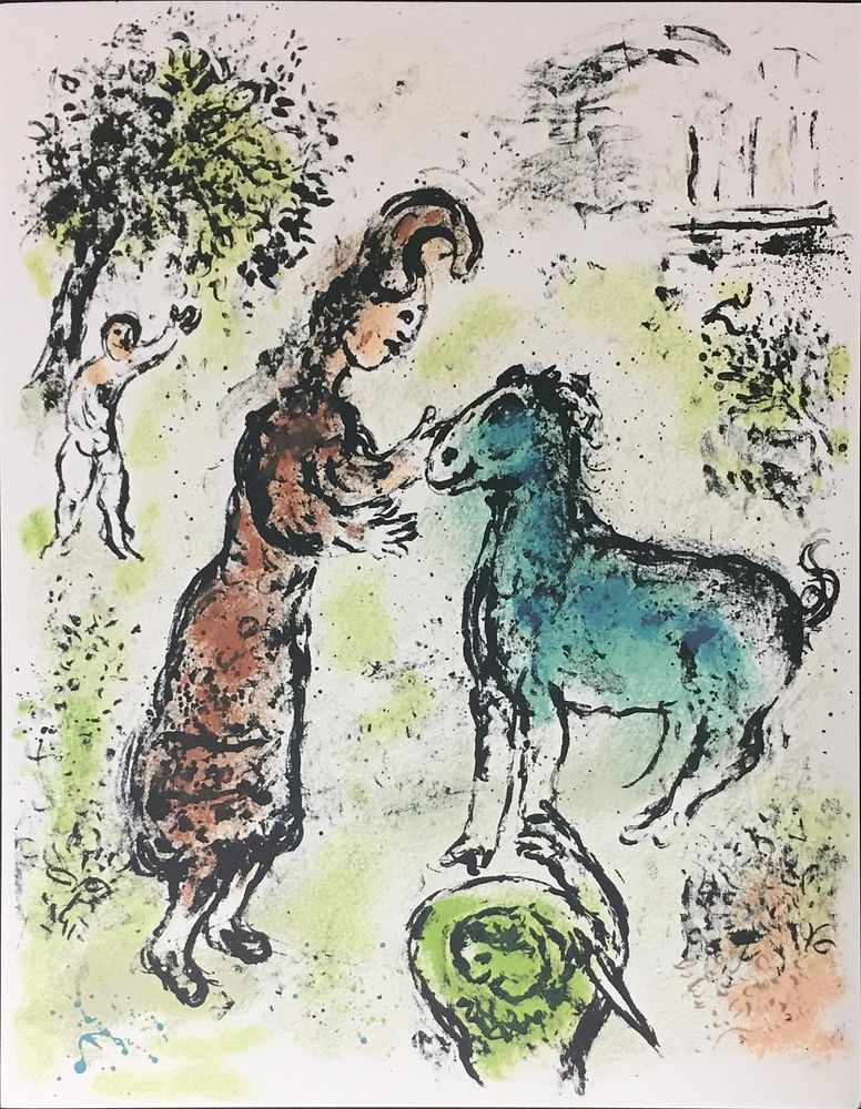 Marc Chagall | Marc Chagall - Athena and the Horse (1989) | MutualArt