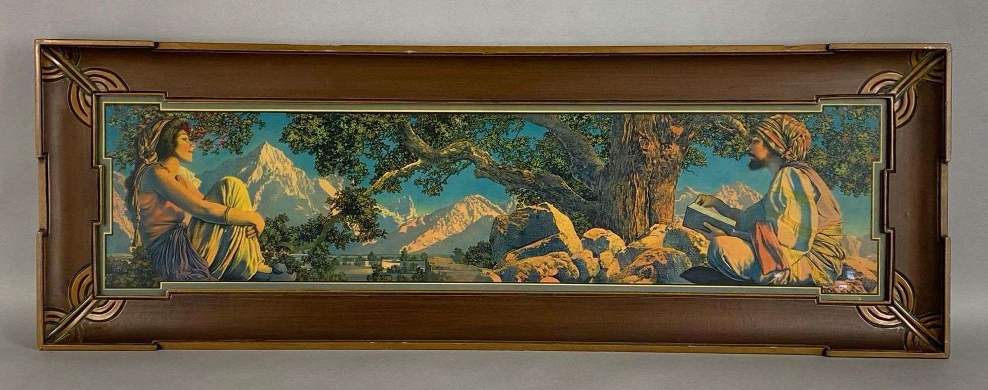 Maxfield Parrish | BLUE FOUNTAIN (STUDY FOR REVERIES) | MutualArt