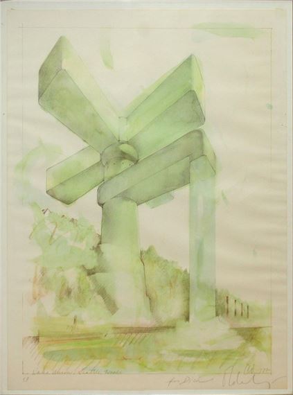 Claes Oldenburg | Claes Oldenburg - Lake Union Seattle Wash | MutualArt