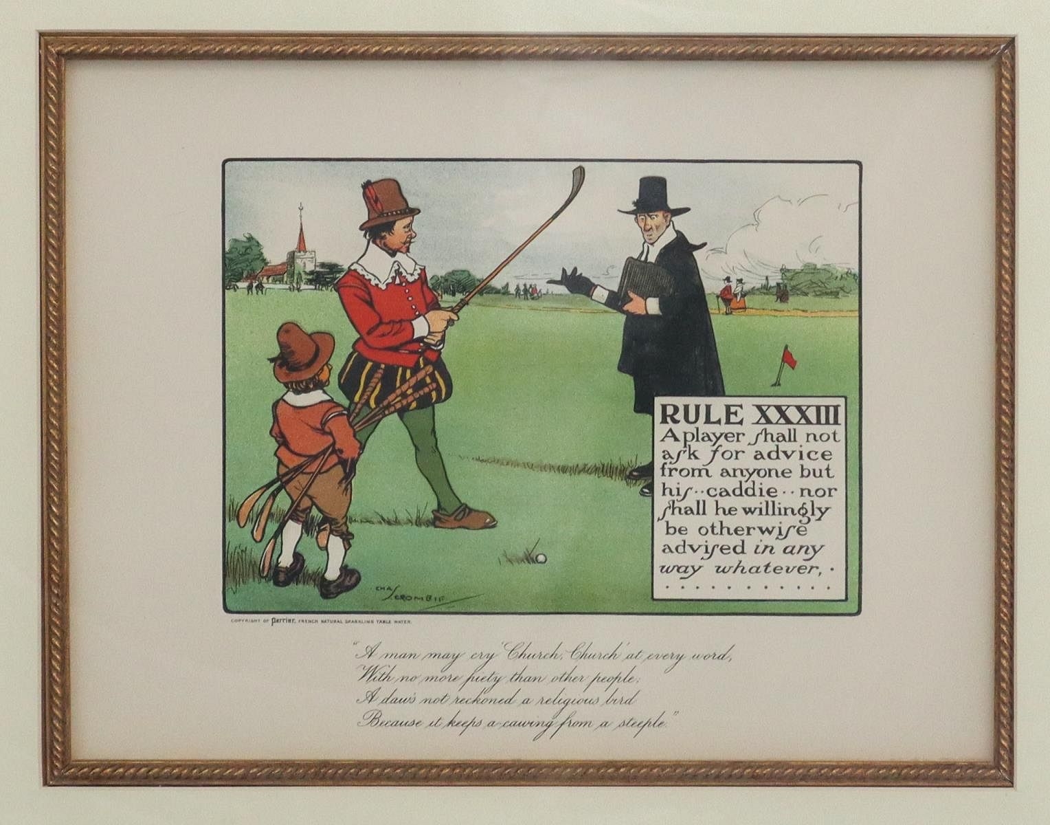 Charles Crombie | Chas Crombie - The Rules of Golf XXXIII (Circa 1905 ...