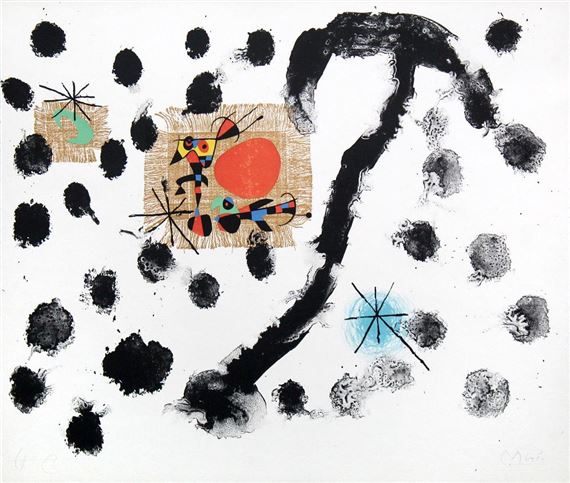 Joan Miró | Joan Miro - Plate 8 from Album 19 | MutualArt