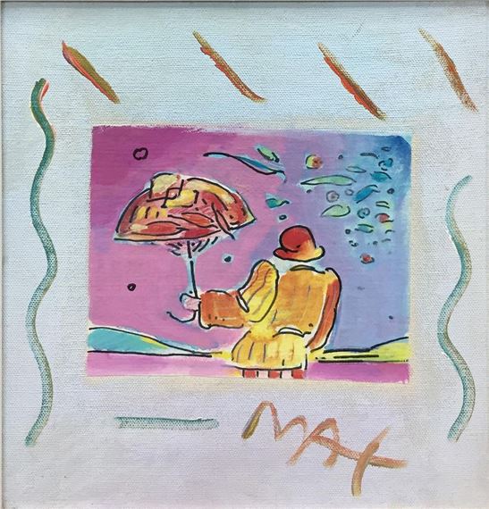 Peter Max | Peter Max - Umbrella Man | MutualArt