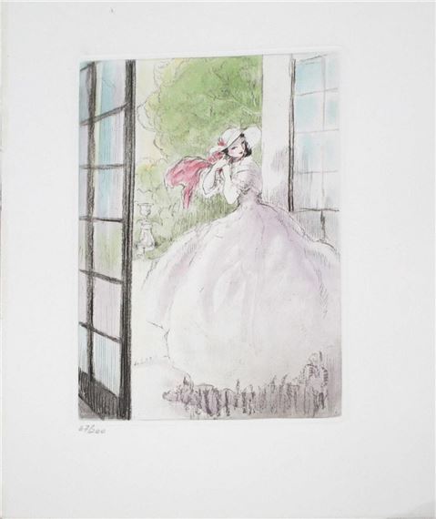 Louis Icart | Louis Icart - A Windy Morning | MutualArt