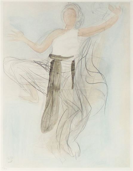Auguste Rodin | Auguste Rodin - Aquarelle VIII (1949) | MutualArt
