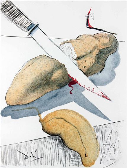 Salvador Dalí | Salvador Dali - Cut Cucumber (1967) | MutualArt