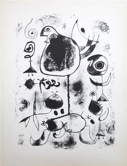 Joan Miró | Joan Miro - Lithograph IV (1947) | MutualArt