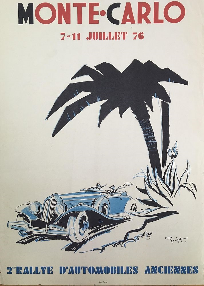 George Hamel | George Hamel - Monte Carlo Racing 1976 (Vintage Poster ...