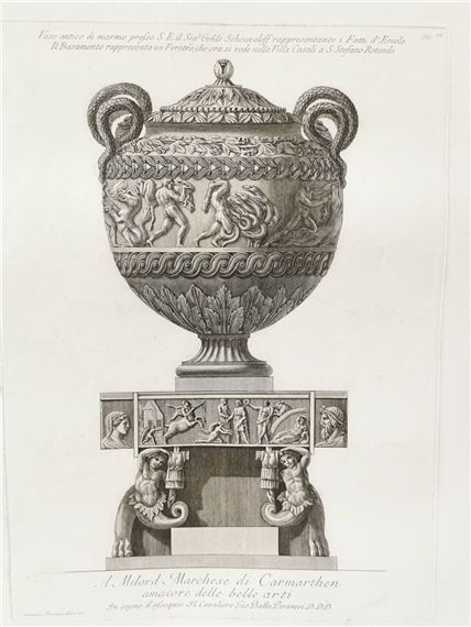Giovanni Battista Piranesi | Incisione all'acquaforte raff.te ''Vaso ...