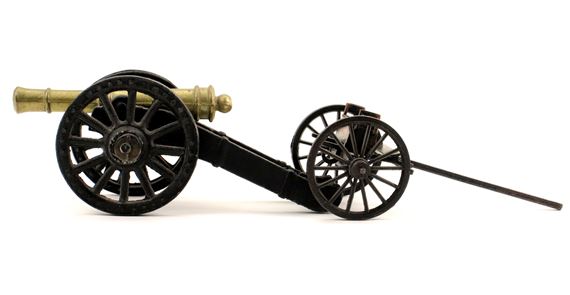 U.S. Army | 1861 MINI CIVIL WAR CANNON MODEL WITH LIMBER (1861) | MutualArt