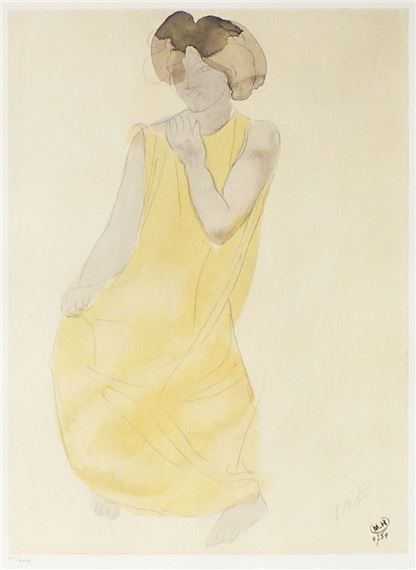 Auguste Rodin | Auguste Rodin - Aquarelle XI (1949) | MutualArt