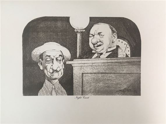 Charles Bragg | Charles Bragg - Night Court (1976) | MutualArt