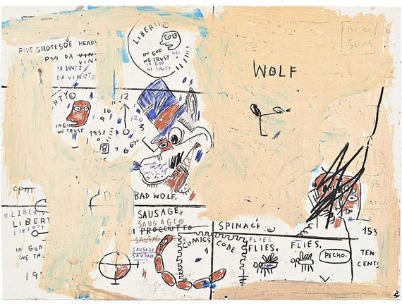 Jean-Michel Basquiat | Jean-Michel Basquiat - Wolf Sausage (2018 ...