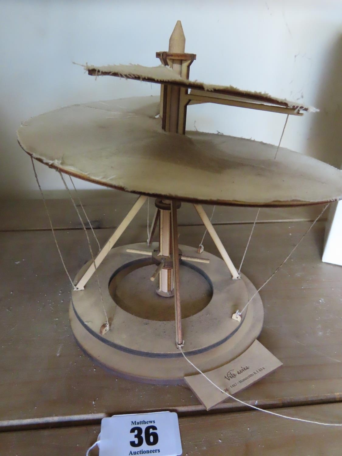 Leonardo da Vinci | Vintage Leonardo da Vinci Model Signed | MutualArt