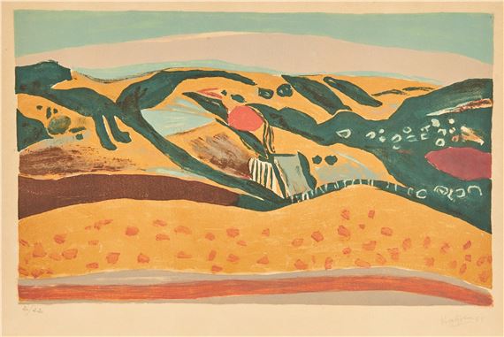 Henri Hayden | (Warschau 1883 - 1970 Paris) Paysage, 1961, Lithographie ...