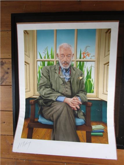 Robert Ballagh | Robert Ballagh Portrait of JP Donleavy in his Study ...