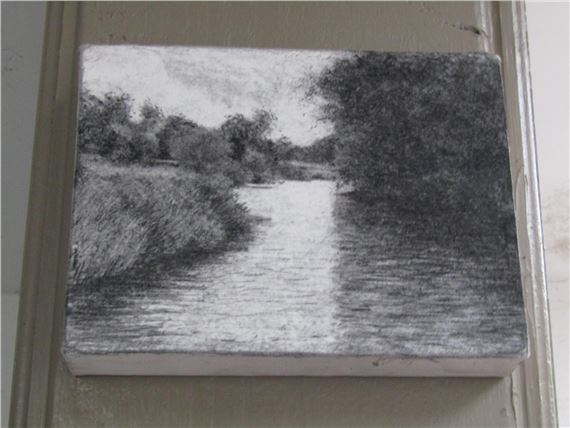 Michael Wann | Michael Wann River Scene Pastel on Canvas Approximately ...