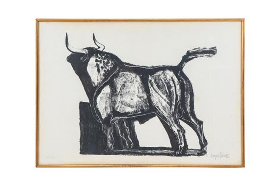 Joaquin Vaquero Turcios | Bull Serigraph by Joaquin Vaquero Turcios ...