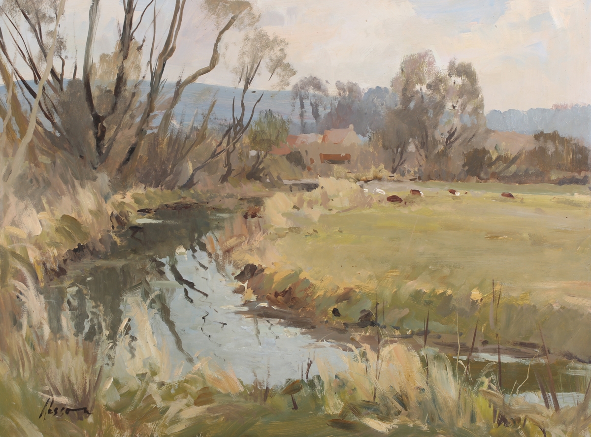 Edward Wesson | Edward Wesson – ‘Near Wylye (20th Century) | MutualArt