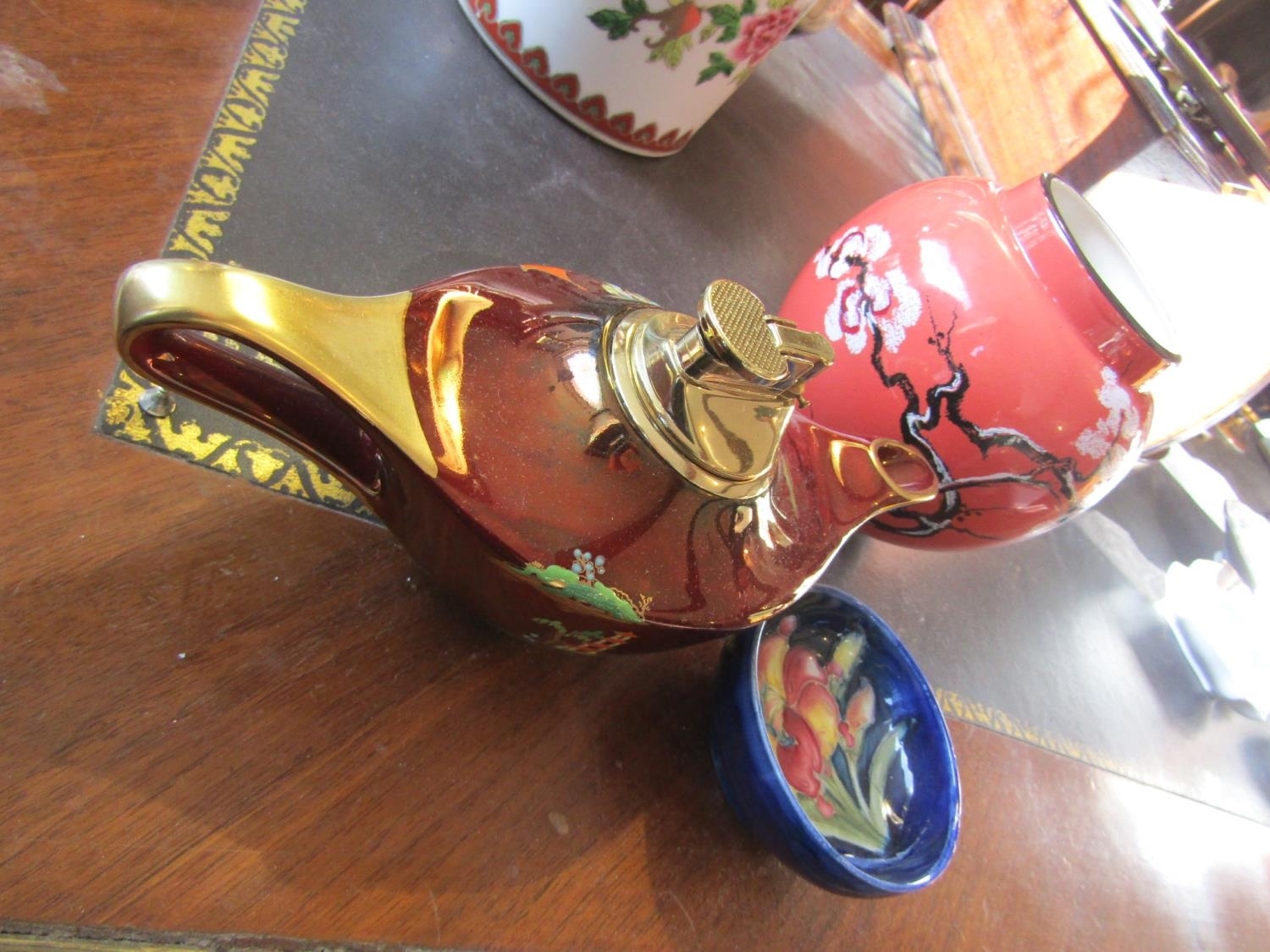 William Moorcroft | Carltonware Table Lighter with Moorcroft Pen Dish ...