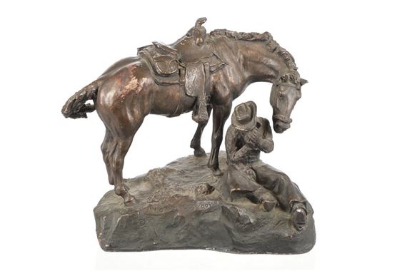 Bob Scriver | Lone Cowboy (Circa 1960) | MutualArt