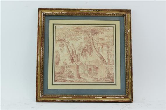 Louis Moreau | After Louis Moreau Villa Gardens in Sepia | MutualArt