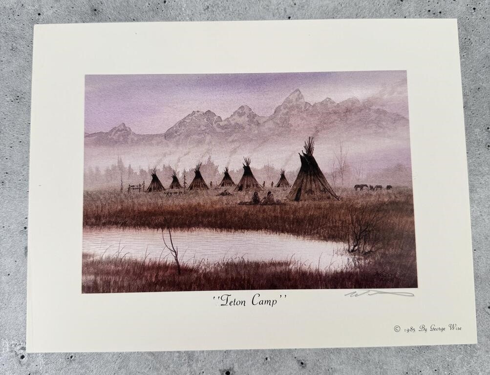 George Wise | George Wise Teton Camp Print | MutualArt