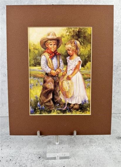 Vel Miller | Vel Miller The Cowboy And The Lady Card | MutualArt