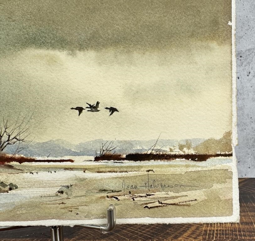 Jean Halverson | Jean Halverson Montana Watercolor Painting | MutualArt