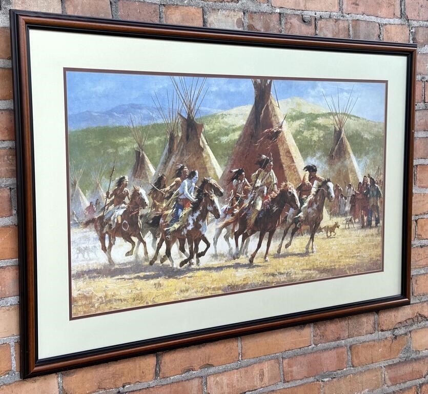 Howard Terpning | Along the Old North Trail (1977 (1977) | MutualArt