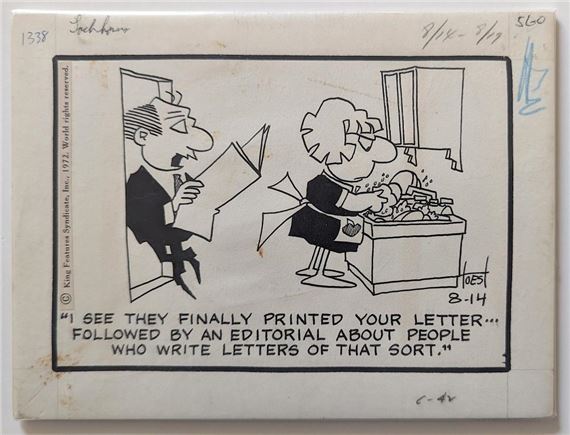 Bill Hoest | 1 Artworks at Auction | MutualArt