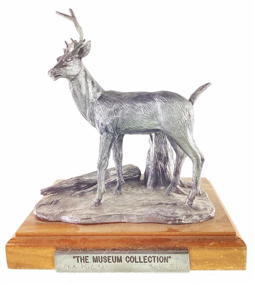 Michael Ricker | Michael Ricker L/e Whitetail Deer Pewter Figure (1989 ...