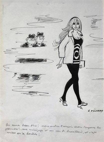 Georges Pichard | Pichard/Rire magazine. Dessin original illustrant une ...