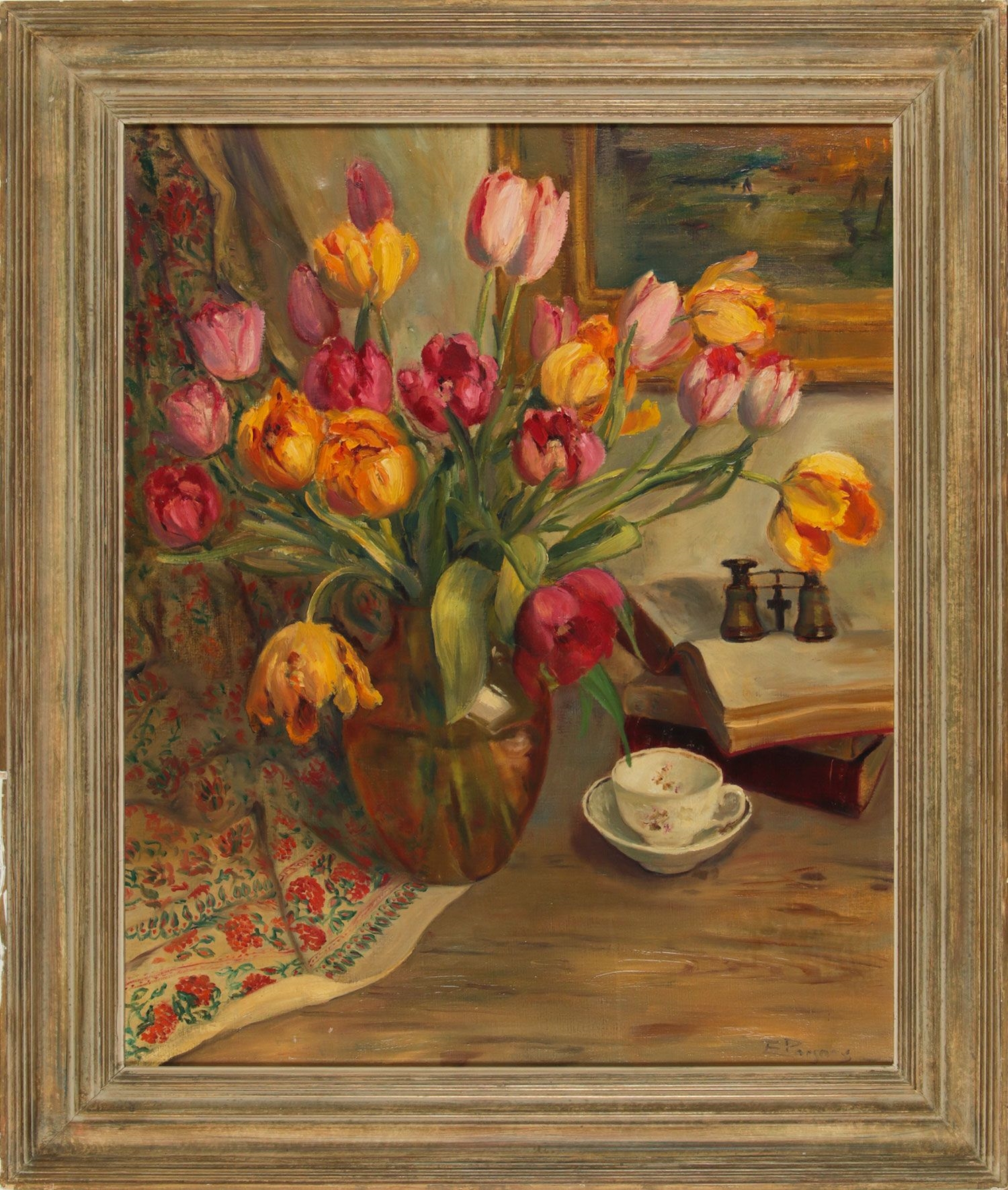 Elizabeth Parsons | STILL LIFE PARROT TULIPS | MutualArt