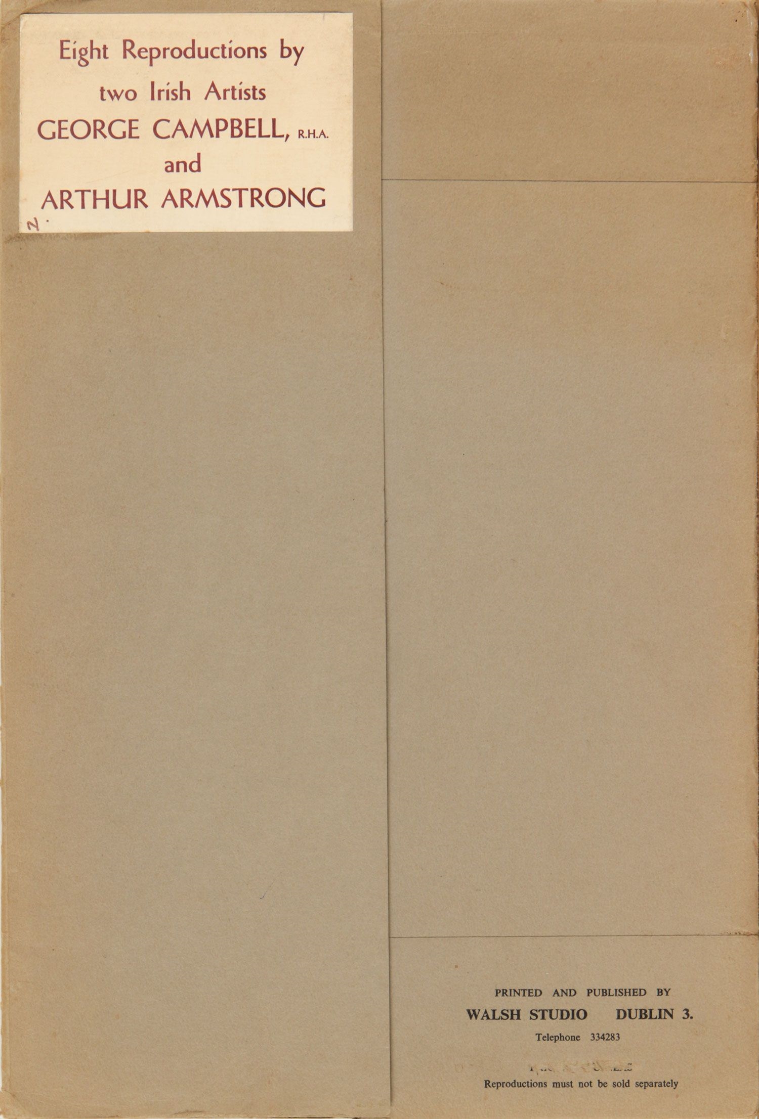 Arthur Armstrong | TWO IRISH ARTISTS | MutualArt